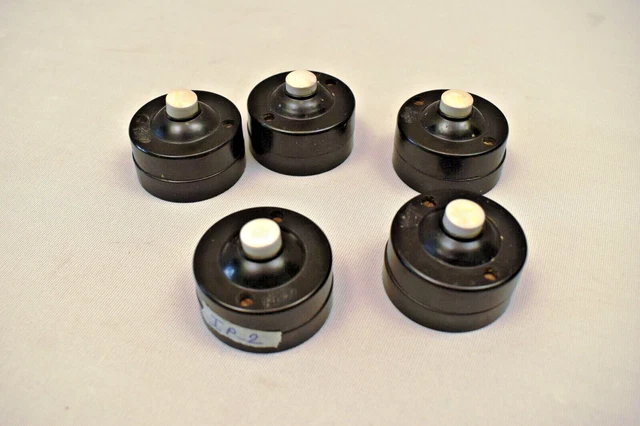 VINTAGE BAKELITE ELECTRIC Switch Door Bell Push Button Allwyn Brand 250 ...