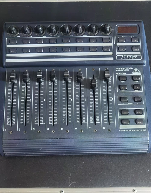 BEHRINGER BCF2000 8 channel MIDI controller with motorized faders ...