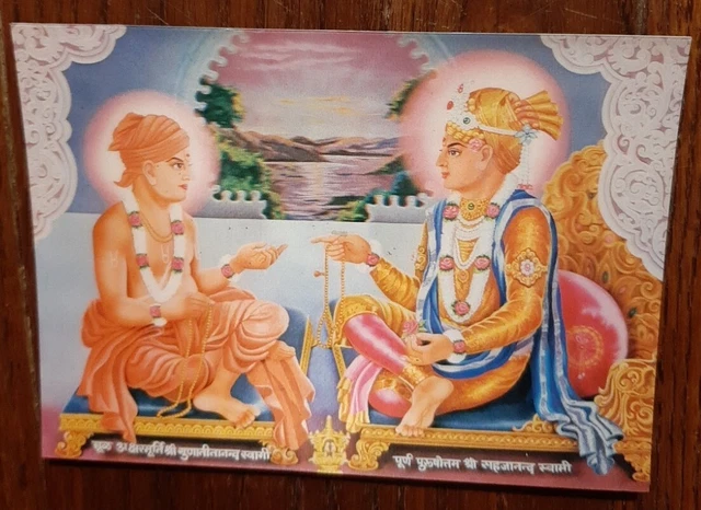 LENTICOLARE 3D Bhagwan Swaminarayan and Aksharbrahma Gunatitanand Toppan Top EUR 7,00 - PicClick IT