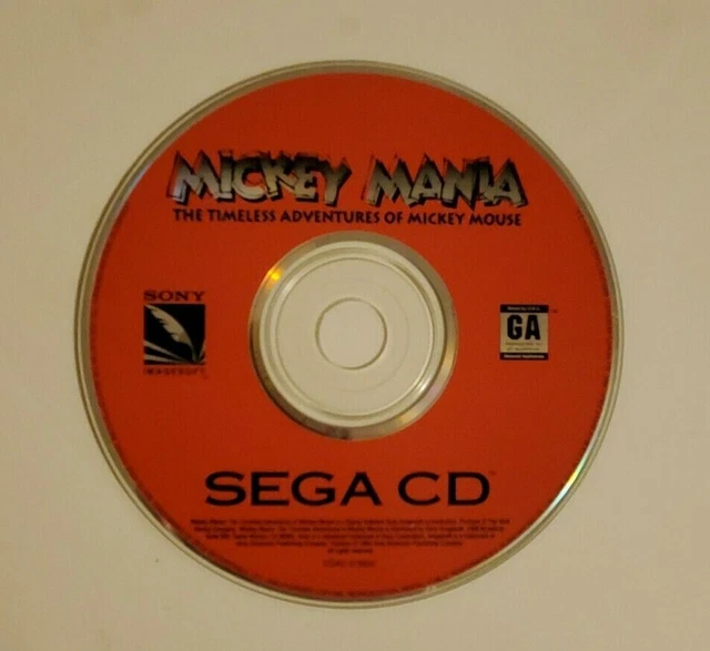 MICKEY MANIA: THE Timeless Adventures of Mickey Mouse (CD SEGA, 1994 ...