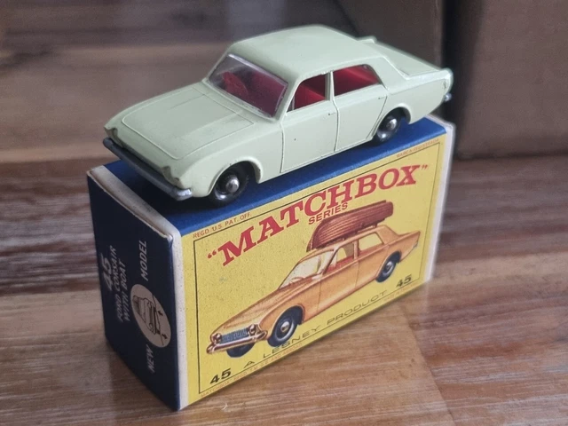 MATCHBOX SERIES FORD Corsair + Boîte D'origine N°45 Made In England By ...