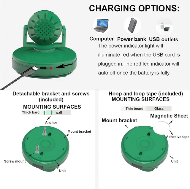 2PACK WIRELESS LED Spotlight, Rechargeable Picture Light Battery ...