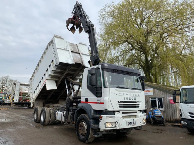 IVECO TRAKKER 360 Euro 4 Hiab Tipper Grab Lorry £11,500.00 - PicClick UK