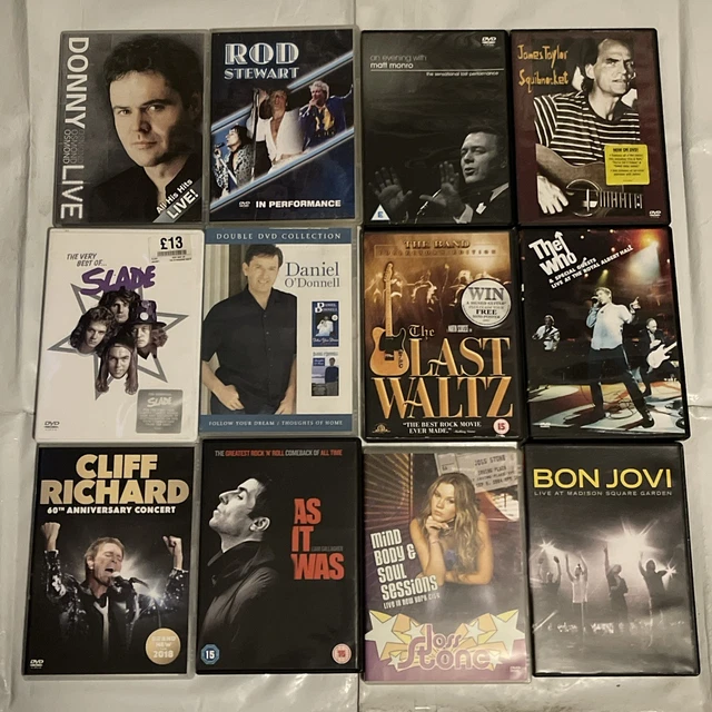 MUSIC/CONCERT - VARIOUS - DVD Bundle/ Joblot X 12 -Good To VGC ( D 1 ...