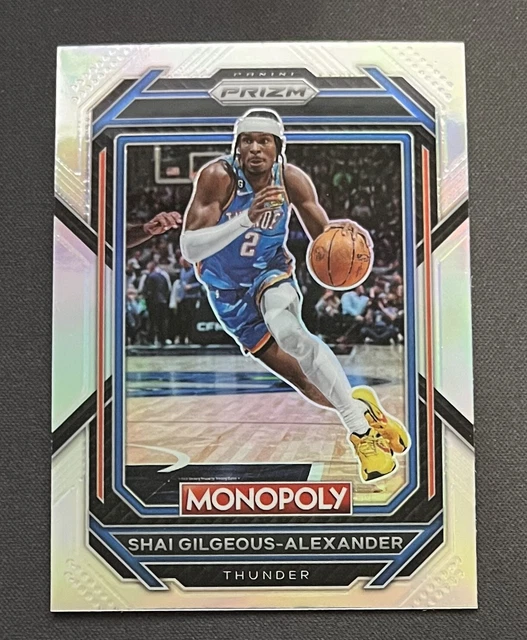 2023 PANINI PRIZM Monopoly Shai Gilgeous-Alexander argent Holo Prizm ...
