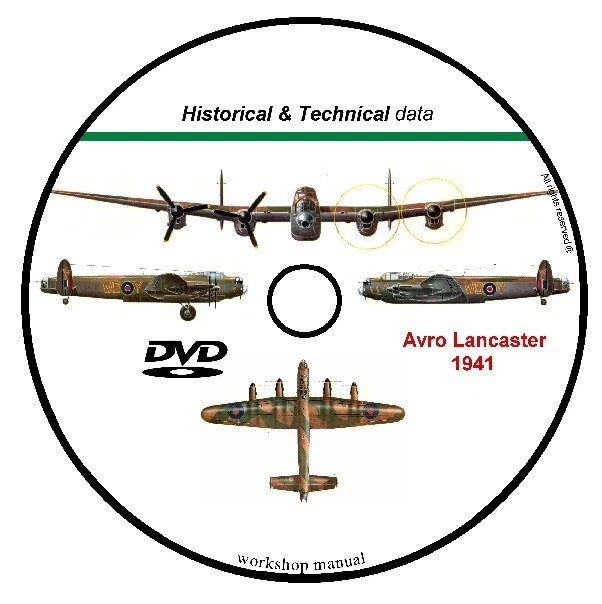 MANUEL AVRO LANCASTER 1941 Avion De Guerre Workshop Cd Dvd Historical ...