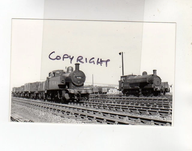 RAIL PHOTO LMS 060t 7161 Fleetwood goods yard Lancashire LYR Blackpool ...