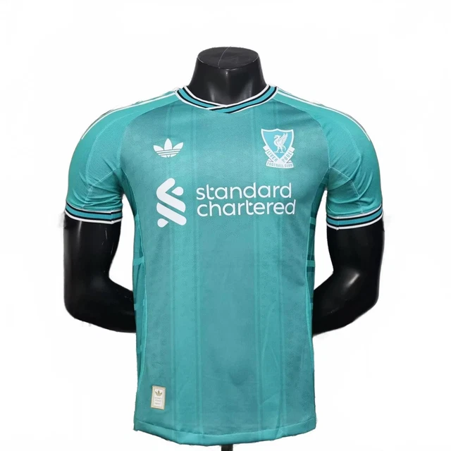 LIVERPOOL FC 25/26 Adidas Third Jersey - Teal - Player Version - Size ...