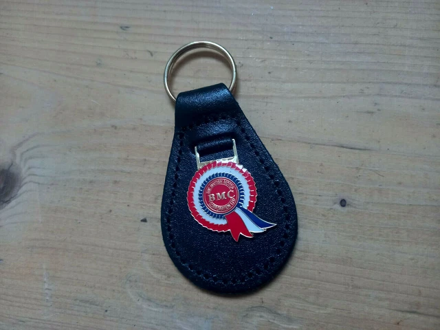 CLASSIC MINI COOPER S Mk1 BMC Leather Key Ring Fob Rare Works Mpi 1275 ...
