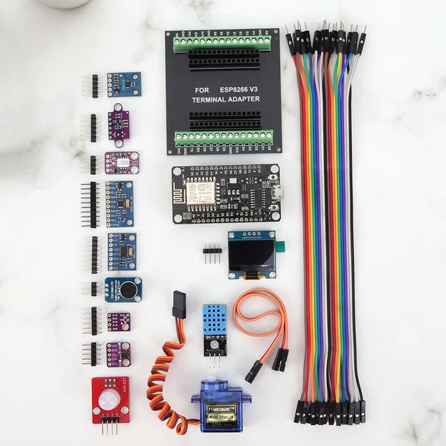Esp8266 Nodemcu Lua Sensor Module Kit Jumper Wire Diy Electronic Kit For Adults 4924 Picclick Au 