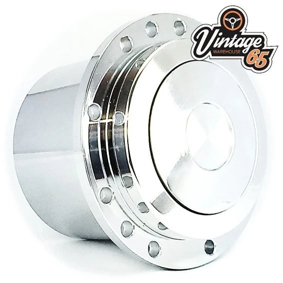 CLASSIC AUSTIN MINI GT Chrome Alloy Steering Wheel Boss Kit & Horn Push ...