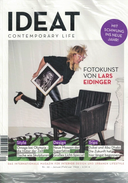 IDEAT MAGAZIN FÜR Interior Design Jan/Febr. 2026 EUR 3,00 - PicClick DE