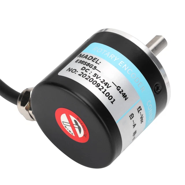 PHOTOELECTRIC ENCODER ABZ 3-Phase DC5-24V Solid Shaft For Office ...