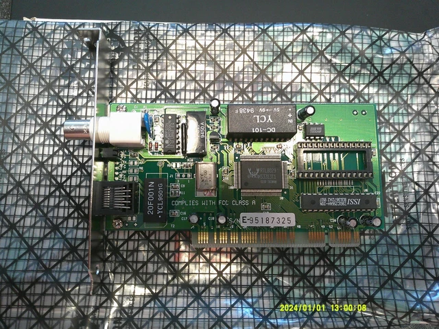 YES REALTEK RTL8029AS PCI RJ45 & BNC Network Card 10Mps Ethernet LAN $5 ...