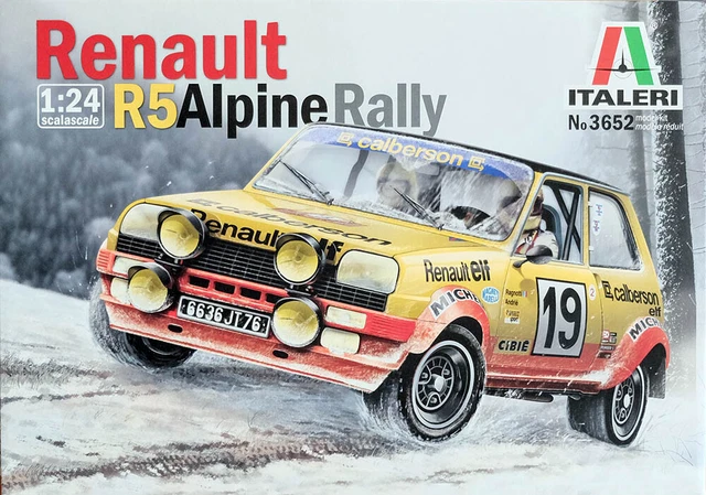 RENAULT R5 ALPINE Rally 1:24 Model Kit Bausatz Italeri 3652 EUR 29,90 ...