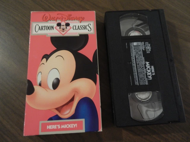 HERE’S MICKEY DISNEY Cartoon Classics Vhs Vol. 1 Clean Non-Rental Mouse ...