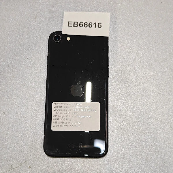 APPLE IPHONE SE 64GB A2296 - Working, Broken Screen EUR 70,00 - PicClick FR