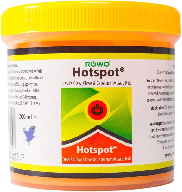 HOTSPOT DEVILS CLAW, Clove and Capsicum Muscle Rub 200 Ml Tub £31.08 ...
