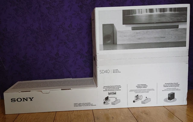 SONY HT-SD40 BLUETOOTH Soundbar with Wireless Subwoofer £175.00 ...