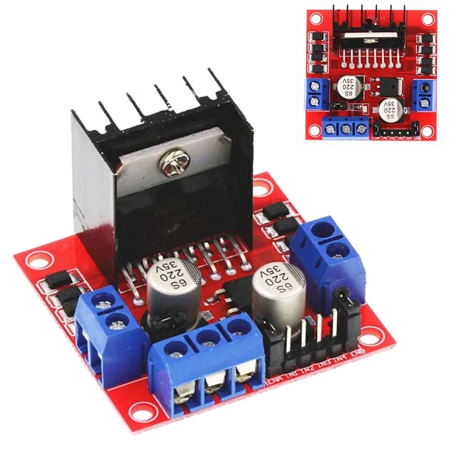 ROBUST L298N DUAL H Bridge Motor Controller Board for Arduino Projects ...