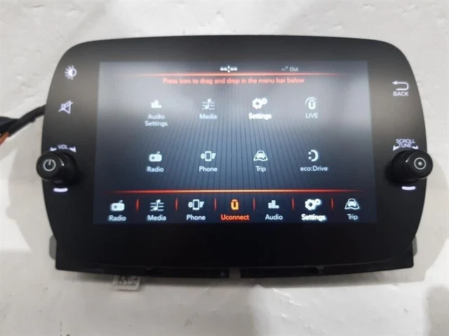 FIAT 500 ABARTH 595 Radio Uconnect EMEA DAB 312 VP2 Carplay Android ...