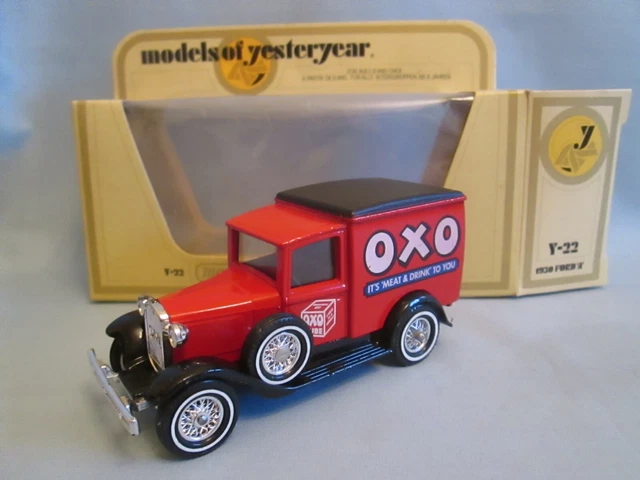 MATCHBOX MODELS OF Yesteryear Y22-1 1930 Ford Model A Van "OXO Drink 3 ...