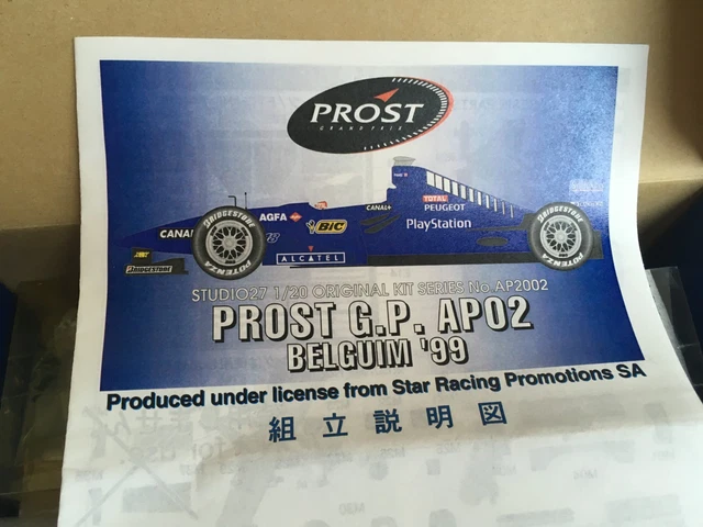 STUDIO27 1/20 PROST Ap02 Formula 1 Belgium Gp 1999 (Panis, Trulli) £156 ...