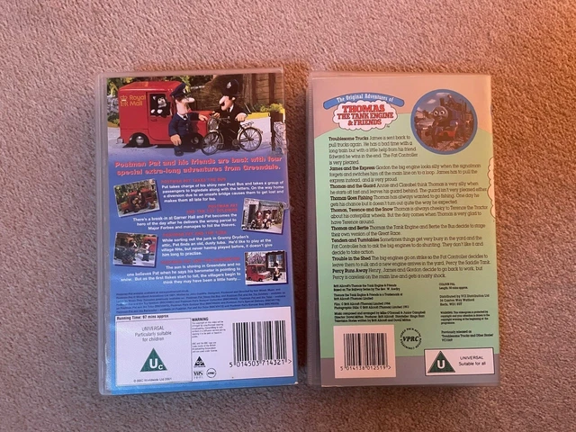 THOMAS THE TANK Engine & Friends & Postman Pat VHS Video Film Tapes ...