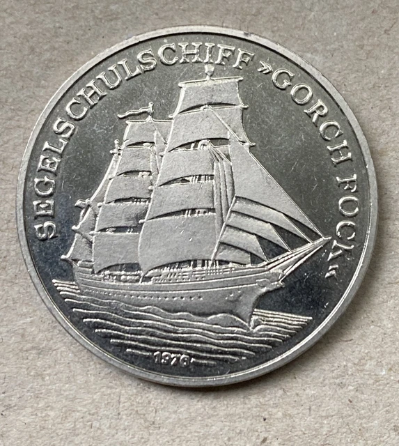 SAMMLERSTÜCK MEDAILLE SEEFAHRT ist Not, Segelschulschiff Gorch Fock EUR ...