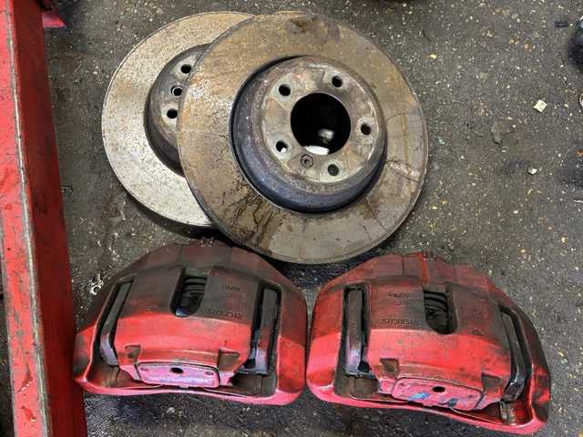 BMW E90 E92 E93 335i 335d BIG BRAKE UPGRADE FRONT REAR CALIPERS DISCS ...