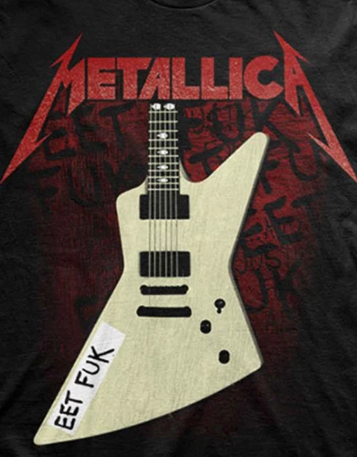 METALLICA T SHIRT Eet Fuk Band Logo new Official Mens Black M £16.95 ...