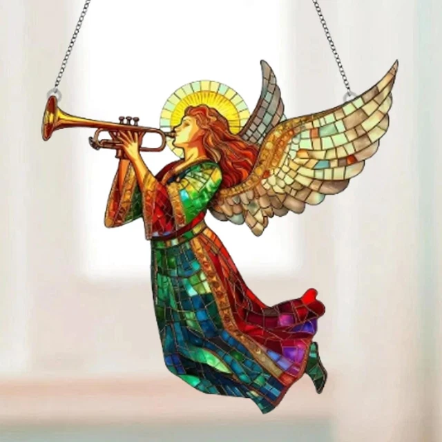 2D ANGE FENÊTRE suspendue Ornement Pigner le cintre de porte pour la ...