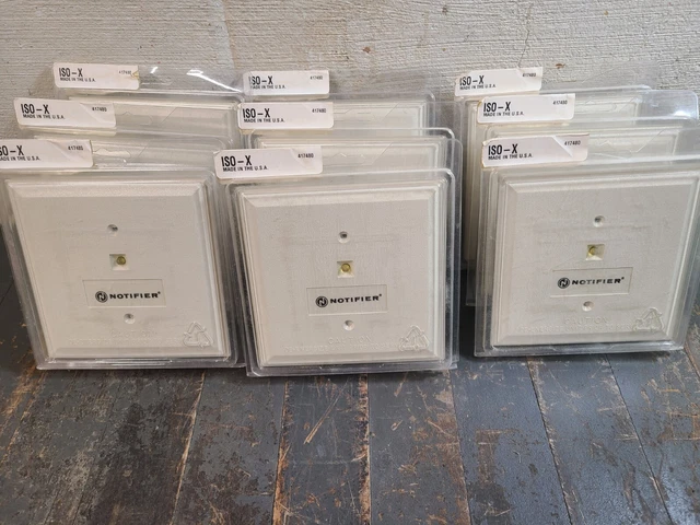 NOTIFIER ISO-X Fire Alarm Isolation Module Ivory Cover - 9 Available ...
