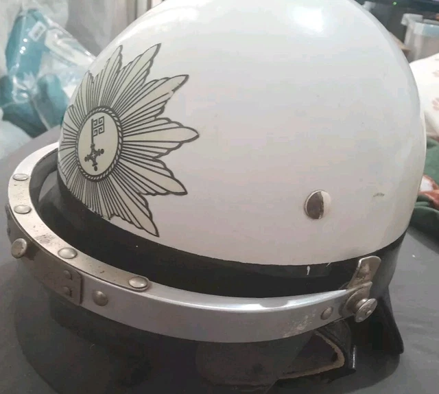 VINTAGE GERMAN RIOT Helmet Police Polizei LARGE £29.99 - PicClick UK