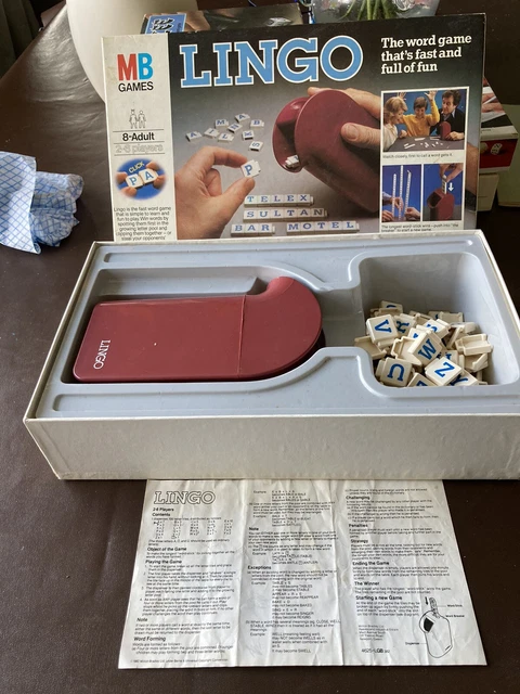 LINGO VINTAGE BOARD Game MB Games Lingo Fast Word 1981 Dice £6.99 ...