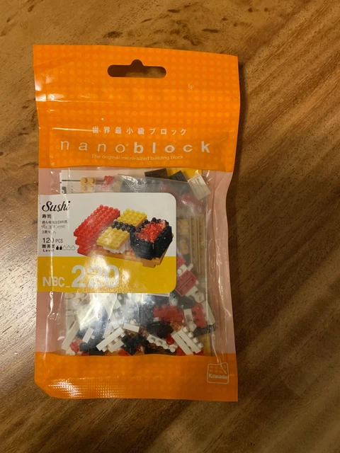 NANOBLOCK SUSHI MICRO Building Blocks + Daiso Petit Calico Cat & Space ...