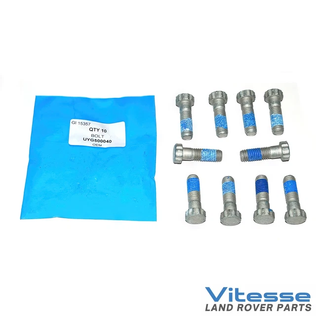 10X OEM BOLT M10 Double Hex Dowel Swivel Housing For Land Rover ...