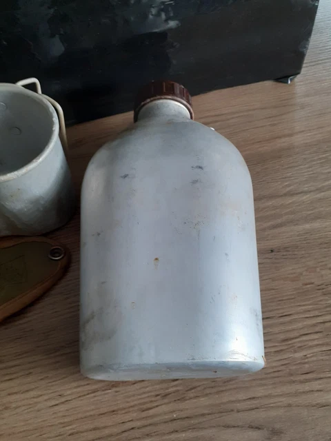 ANCIENNE GOURDE EN alu gamelle militaire militaria french antique ...