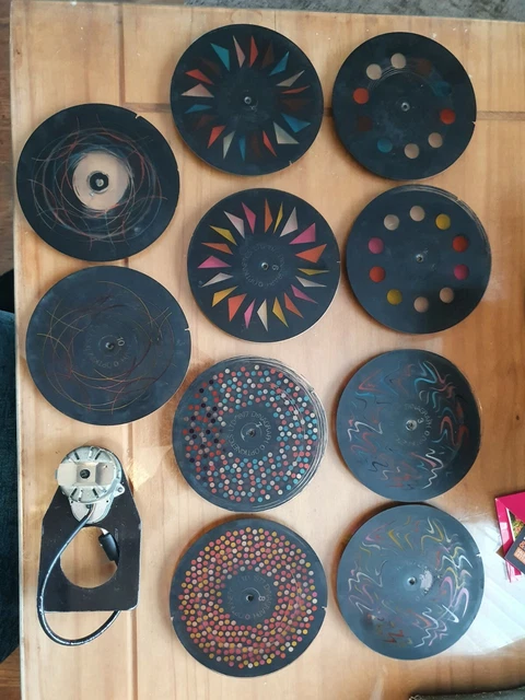 OPTIKINETICS SOLAR DYNAGRAPH 250 Projector Wheel Set (1to10) with ...