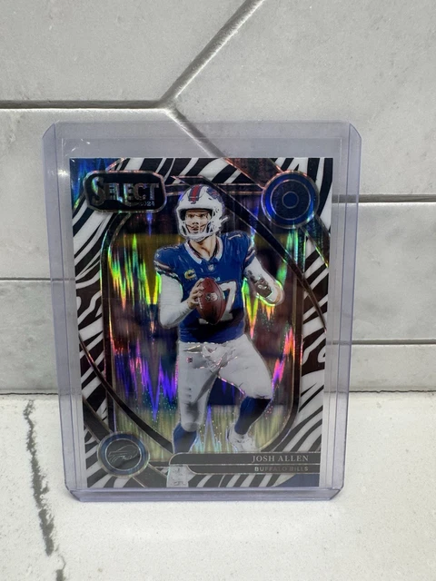 2024 SELECT JOSH Allen Zebra Club Level NFL Prizm #225 Buffalo Bills ...