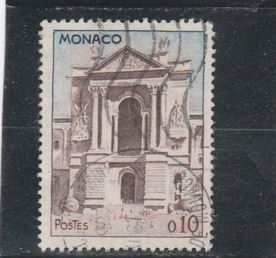 L6810 MONACO TIMBRE N° Y&T 539 de 1960-65 " porte d'entrée du musée ...