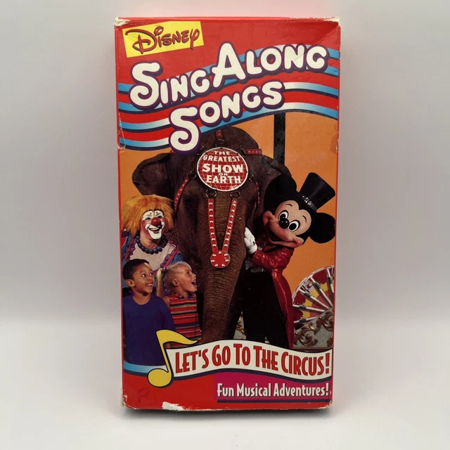 DISNEY SING ALONG Songs Let's Go To The Circus! Walt Disney VHS £11.17 ...