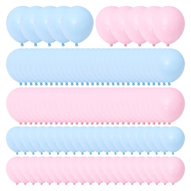DIFFERENT SIZES BALLOON Arch Kit Light Blue Gender Reveal Baby Shower ...