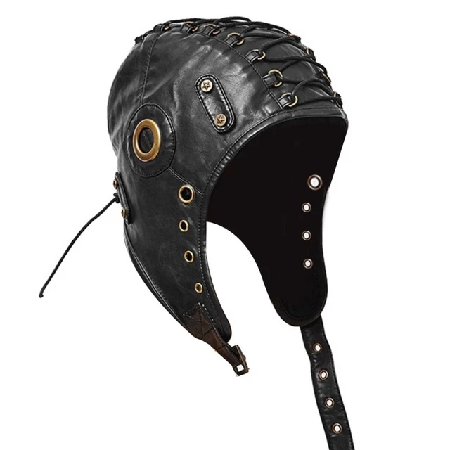 STEAMPUNK EARFLAP HAT Steampunk Hat With Goggles Men Hat TrapperHat £23 ...