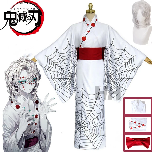 ANIME DEMON SLAYER Kimetsu no Yaiba Spider Oni Ayaki Rui Costume ...