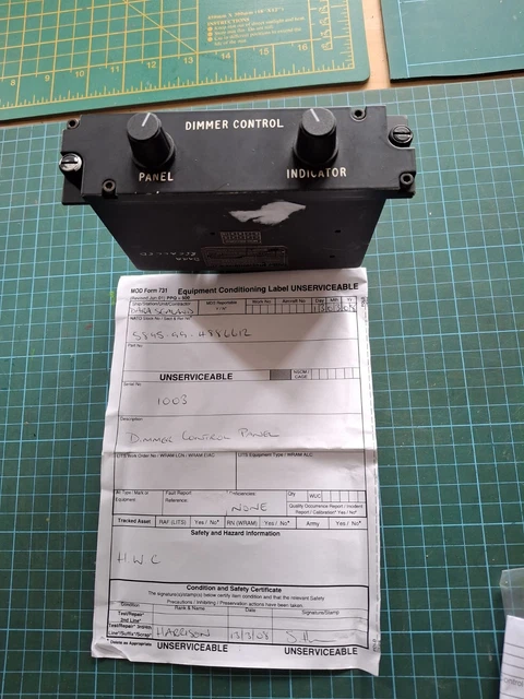 RAF C-130 HERCULES Part. Aircraft Cockpit Instrument Component £47.52 ...