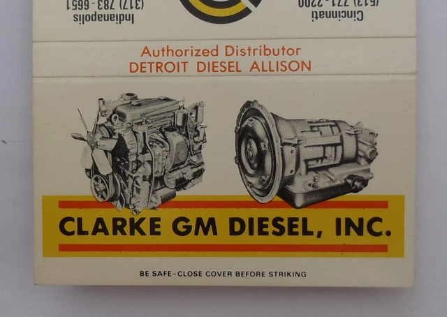 1980S? CLARKE GM Diesel Engines Cincinnati Louisville Beaver Dam KY ...