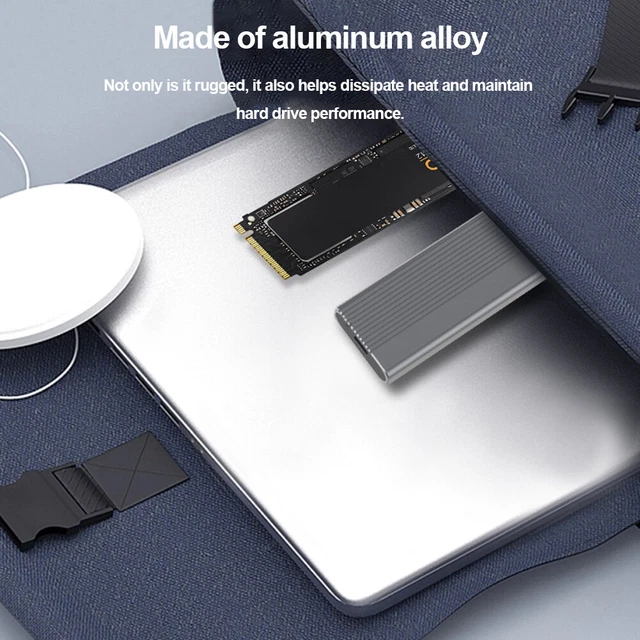 M.2 NVME/NGFF SSD Enclosure Gen2 10Gbps External SSD Case SATA Type-C ...