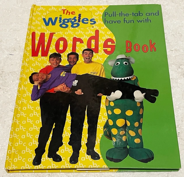 THE WIGGLES WORDS Book 2007 Original Cast Merchandise PULL TAB ‘RARE ...