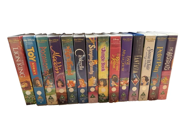 WALT DISNEY CLASSICS Collection of 14 Jungle book,Peter Pan etc VHS ...